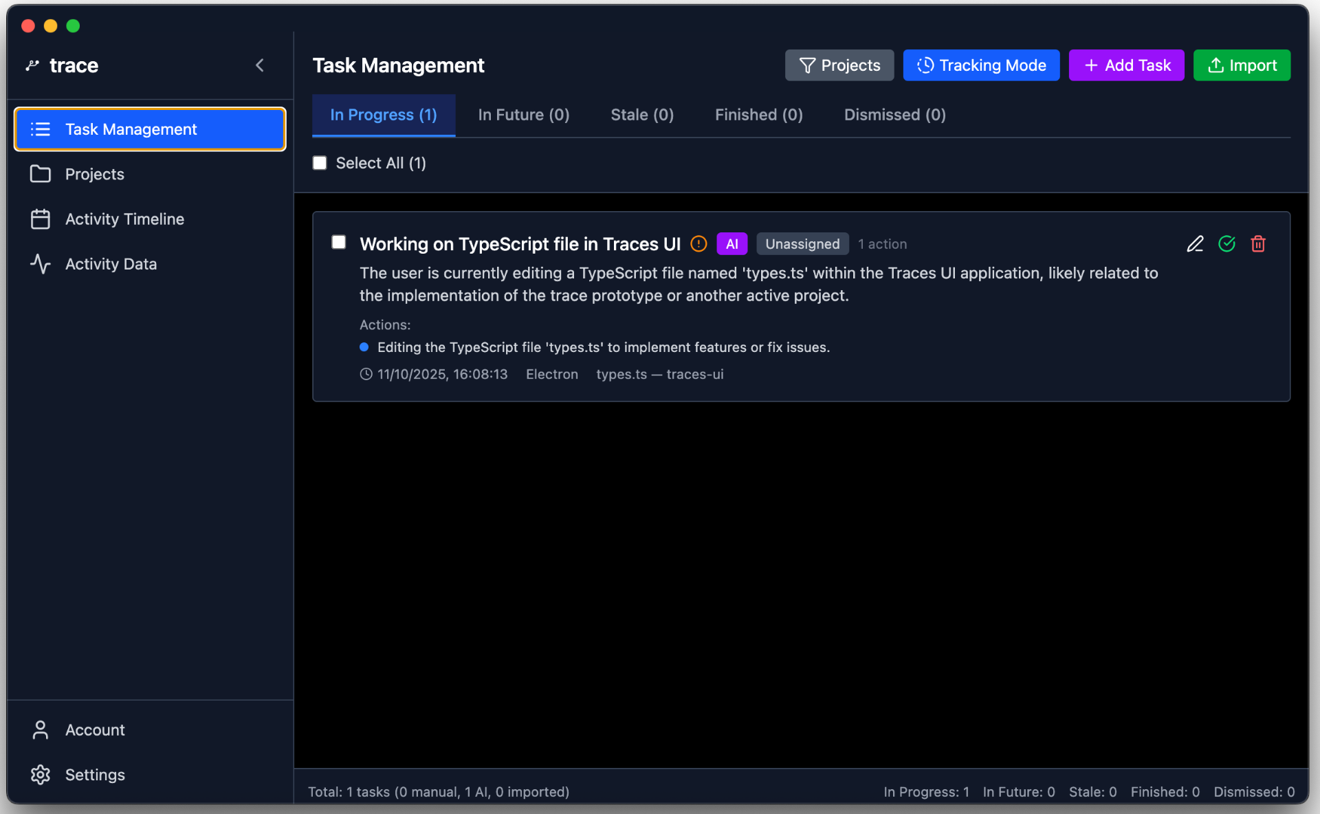 trace.ai - AI-Powered Intelligent Time Tracking